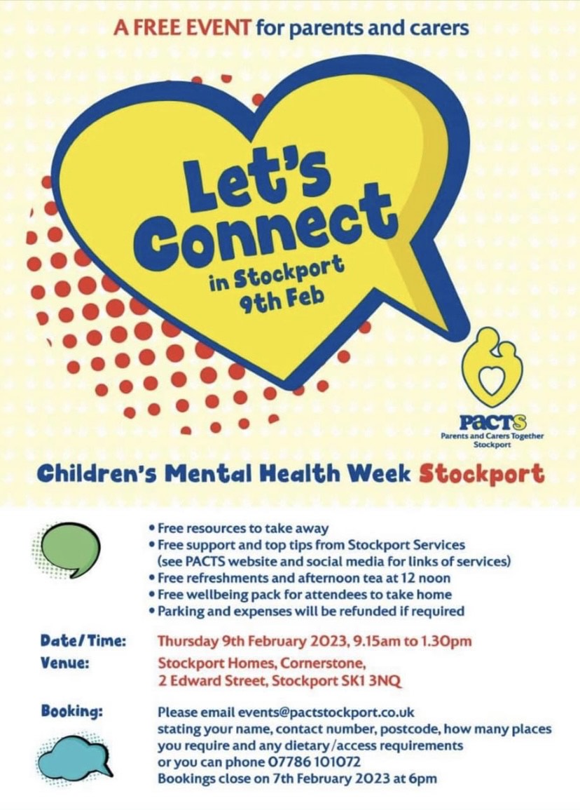 PACTS Event for Children's Mental Health Week - Reddish Hall School