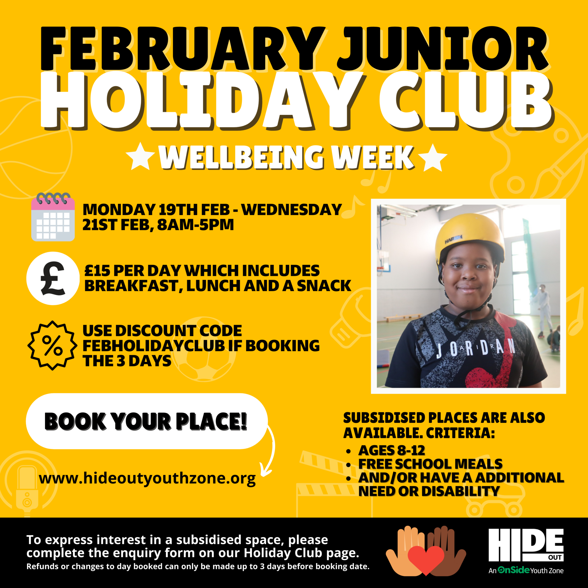 Hideout Youth Zone - February Clubs - Reddish Hall School