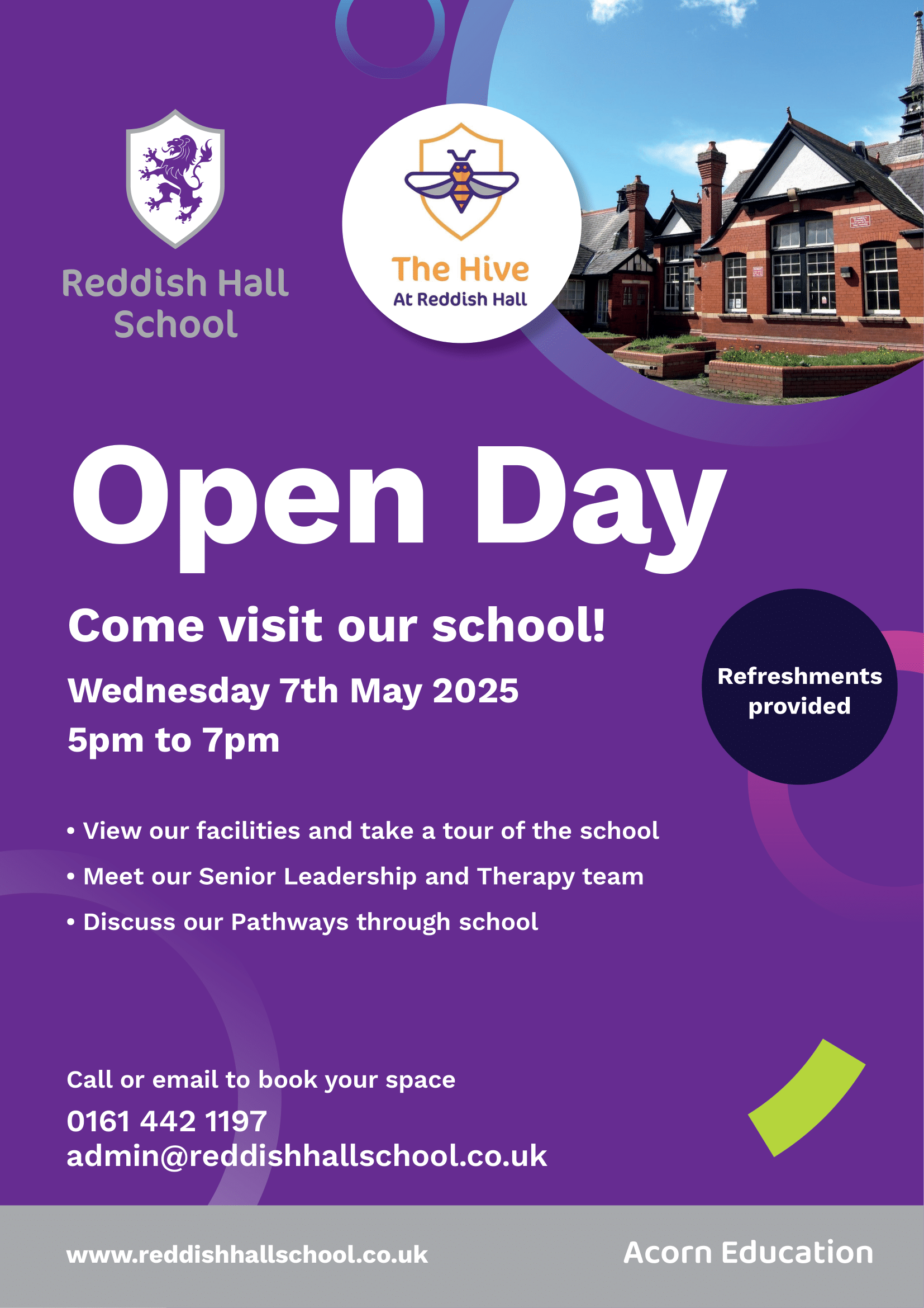 Open Day - May 2025 - Reddish Hall School