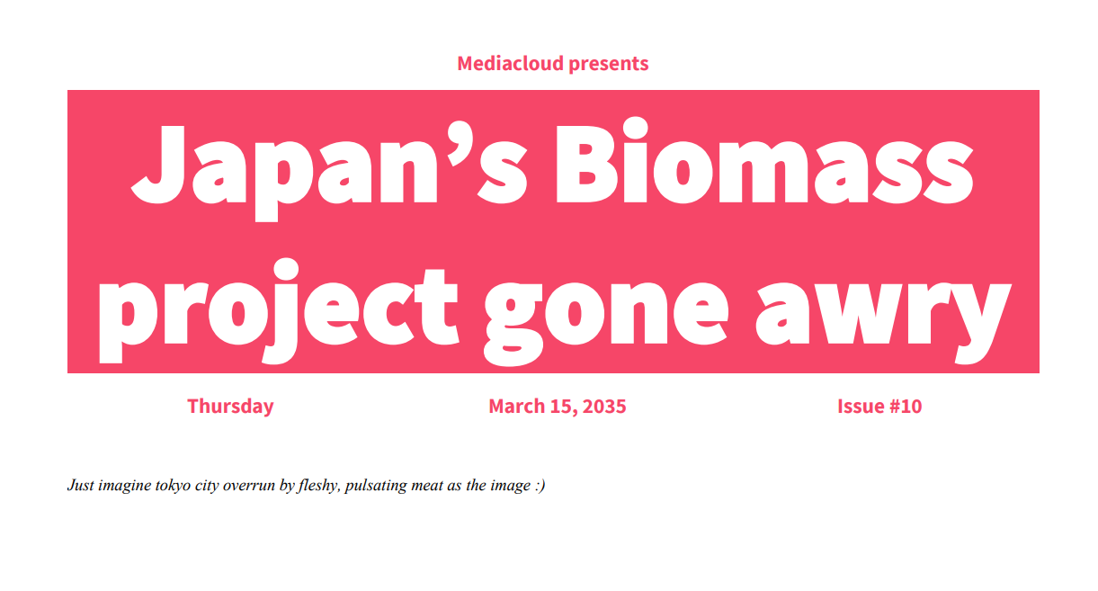 Student Newsletter - Japan's Biomass Project gone awry - Reddish Hall ...